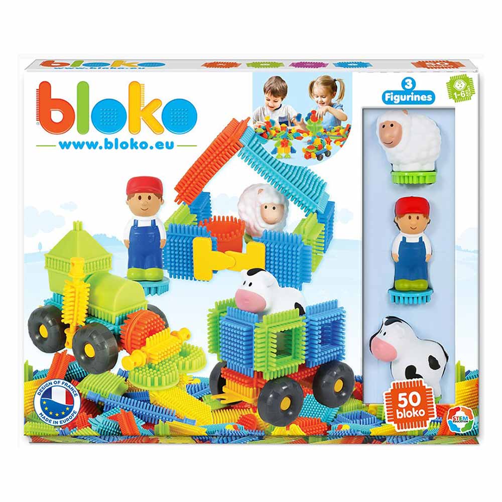 Bloko kmetija set 50 kock in 3 figure 3D | Dexy Co spletna prodaja